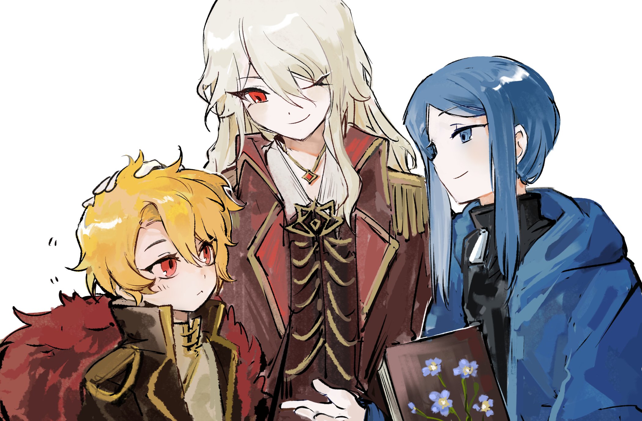 The Big ImageBoard (TBIB) - badge bari (project moon) black jacket blonde hair blue coat blue ...