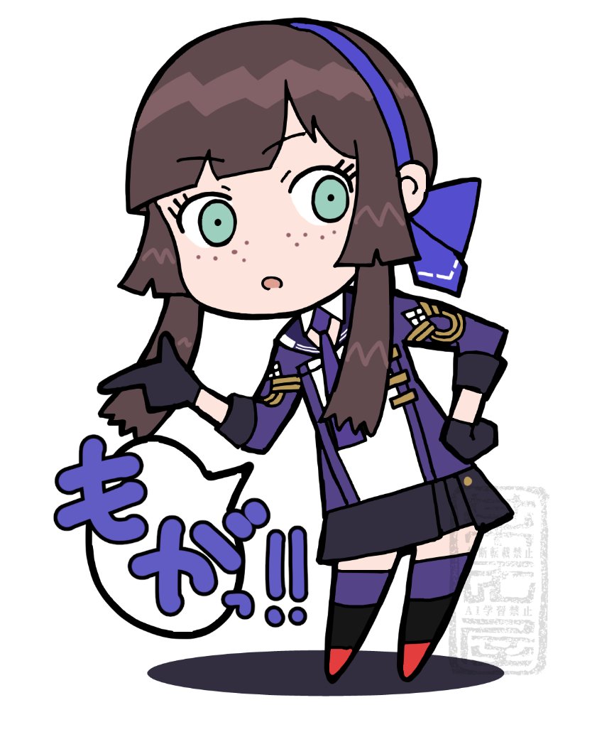 The Big ImageBoard (TBIB) - 1girl black gloves black hair blue hairband ...