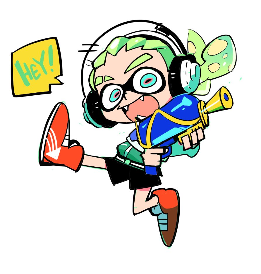 The Big ImageBoard (TBIB) - 1boy eyebrow cut fangs green hair ...