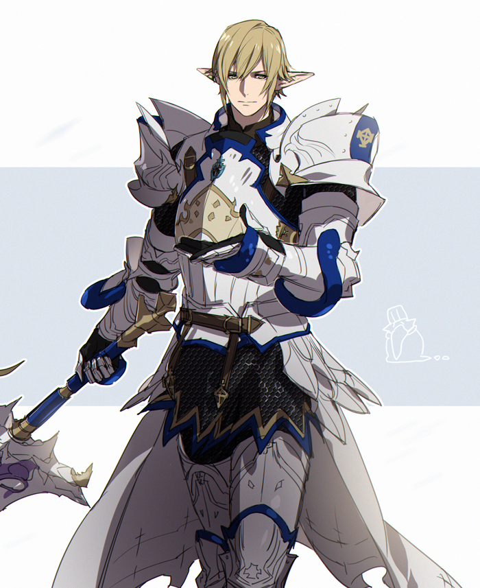 The Big ImageBoard (TBIB) - 1boy armor blonde hair breastplate ...