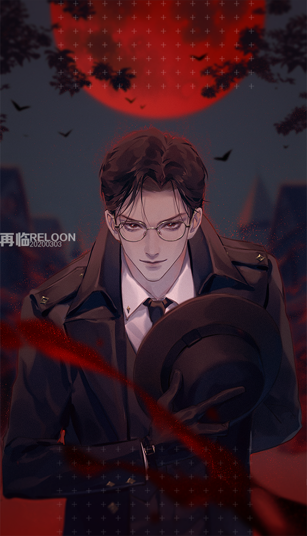 The Big ImageBoard (TBIB) - 1boy arm behind back artist name bat (animal) belt black coat black ...