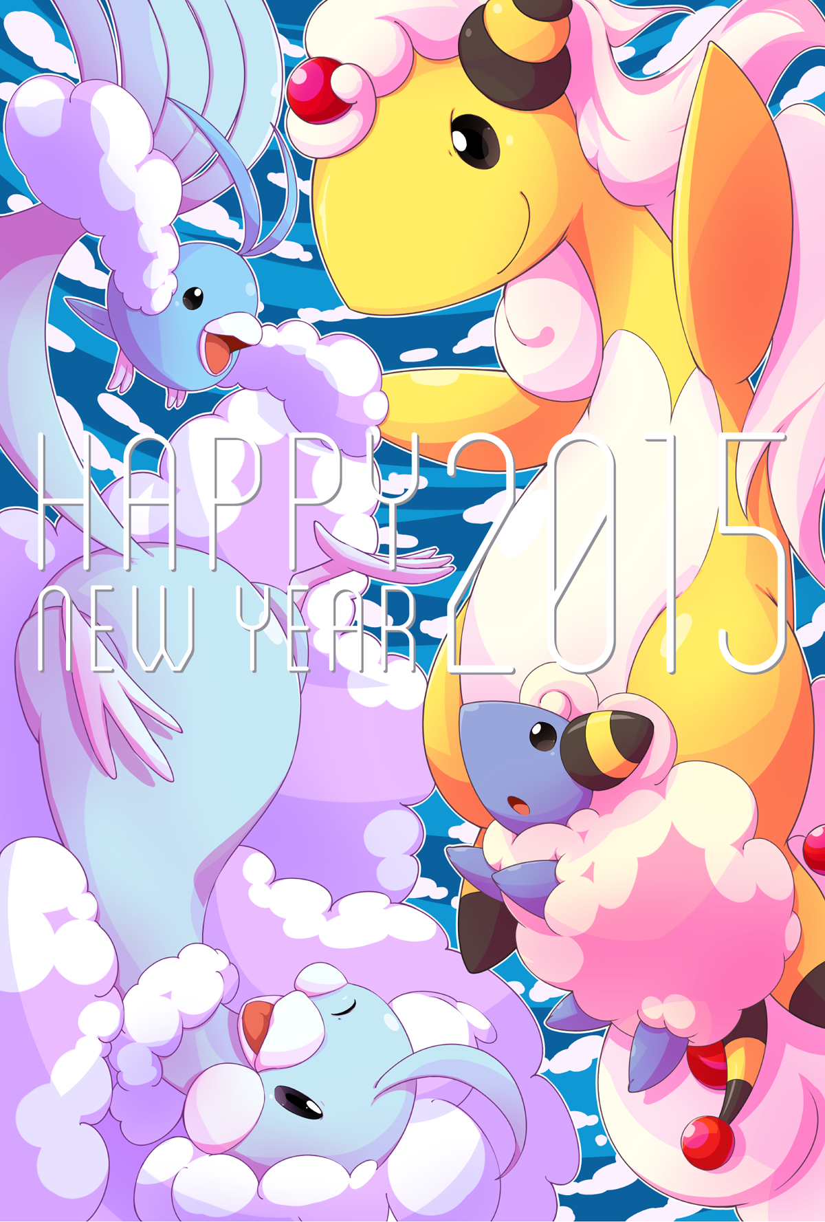 The Big Imageboard Tbib 2015 Altaria Ambiguous Gender Ampharos