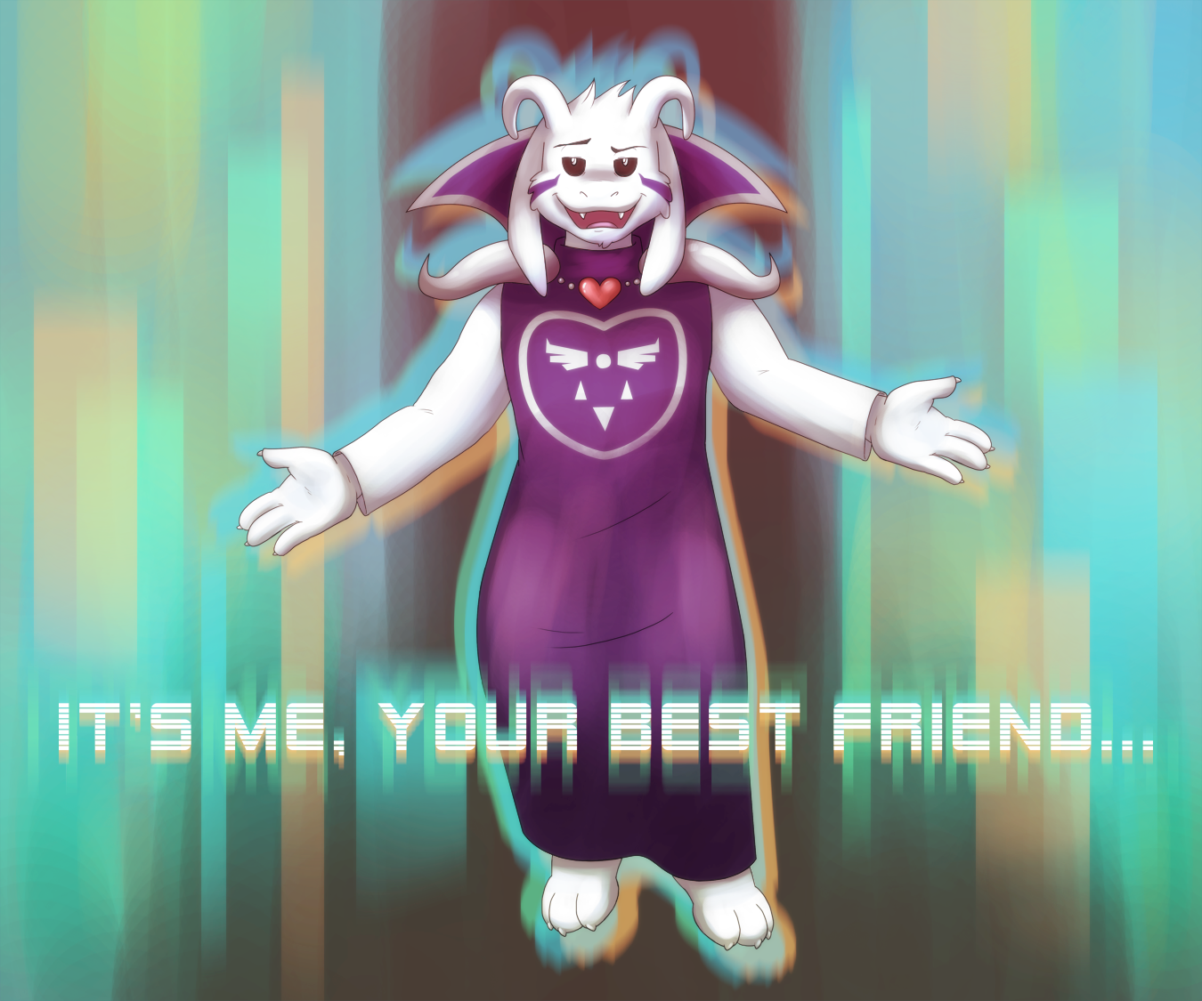The Big ImageBoard (TBIB) - anthro asriel dreemurr black sclera boss monster caprine clothed ...