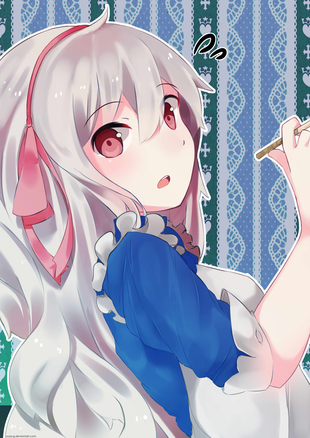The Big Imageboard Tbib Dress From Side Grey Hair Hair Ribbon Hairband Highres Kagerou