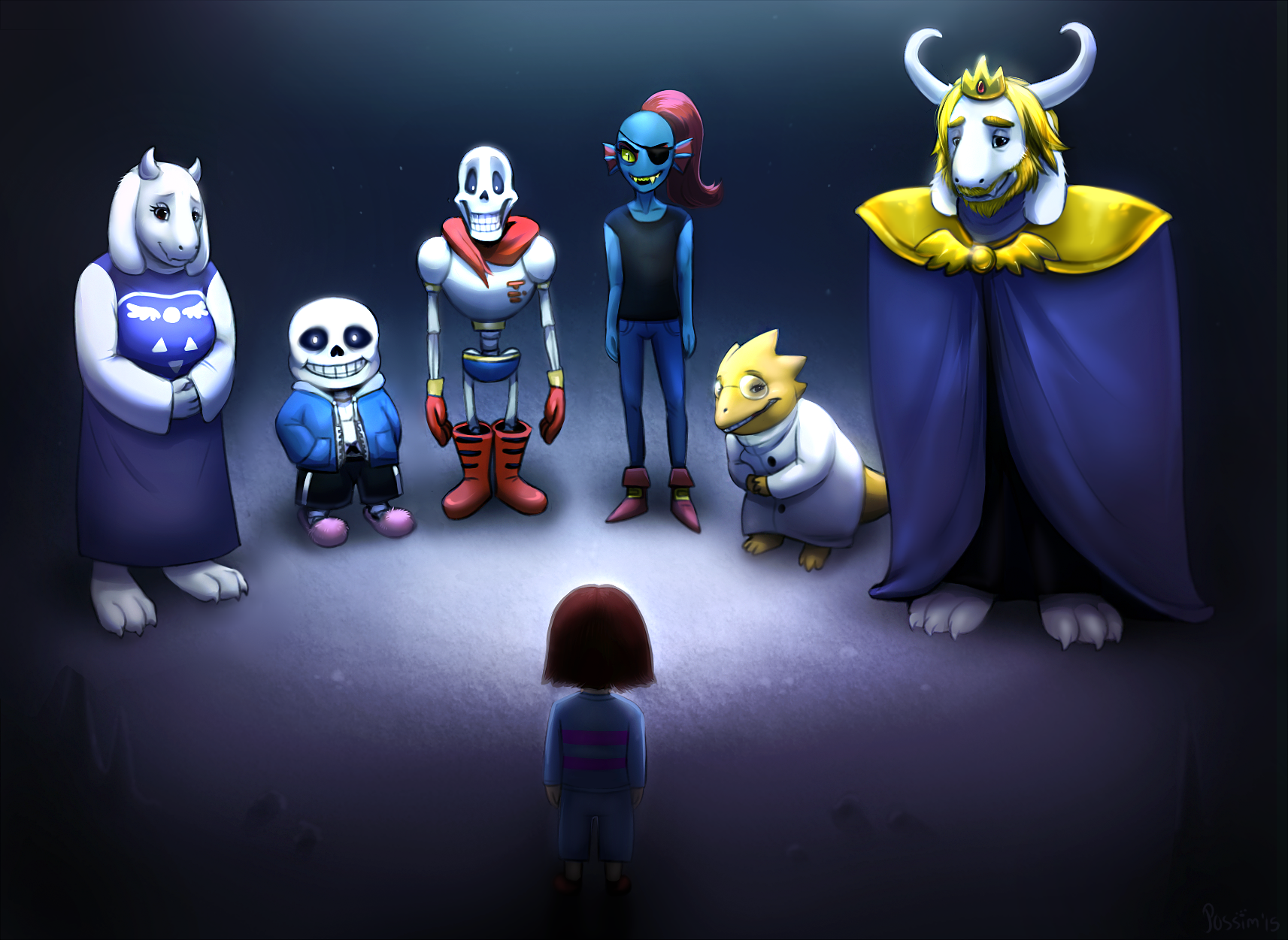 The Big ImageBoard (TBIB) - 2015 age difference alphys ambiguous gender animated skeleton anthro ...