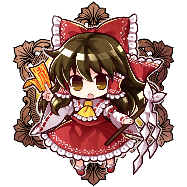 The Big ImageBoard (TBIB) - 1girl ascot bow brown eyes brown hair chibi ...