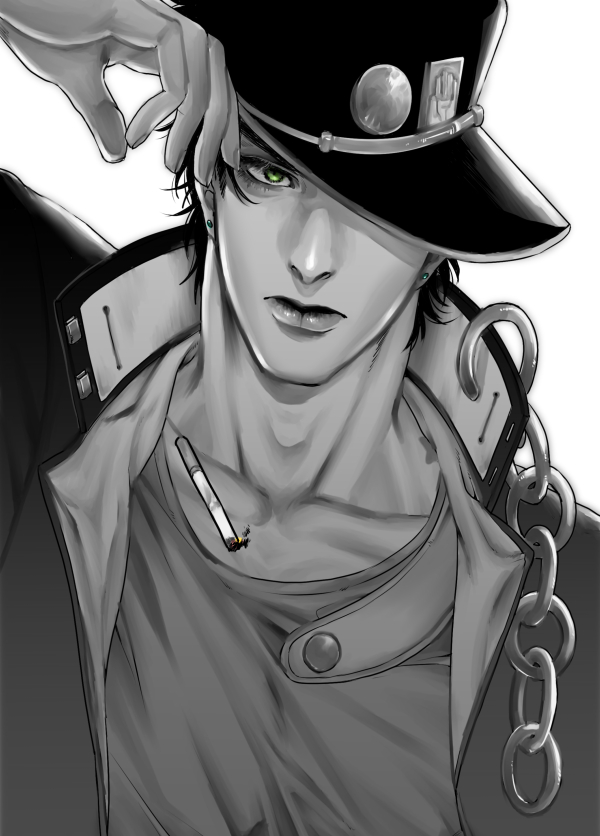 The Big ImageBoard (TBIB) - 1boy birthmark chain cigarette collarbone ...