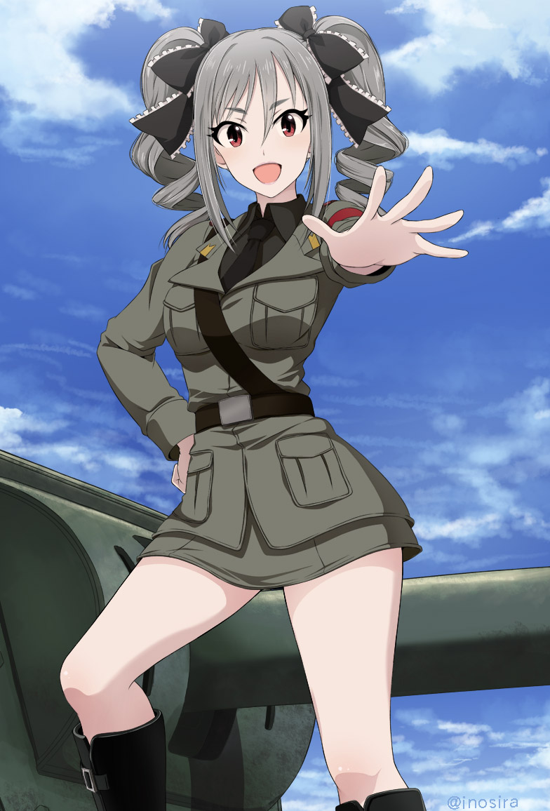 The Big ImageBoard (TBIB) - 1girl anchovy (girls und panzer) anchovy ...