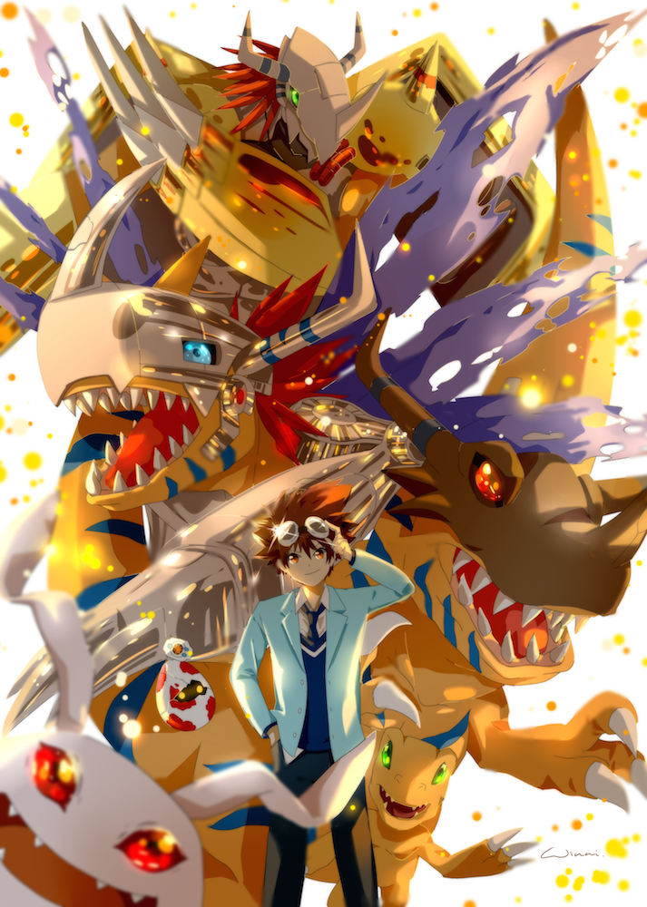 The Big ImageBoard (TBIB) - agumon armor blue eyes botamon brown eyes ...