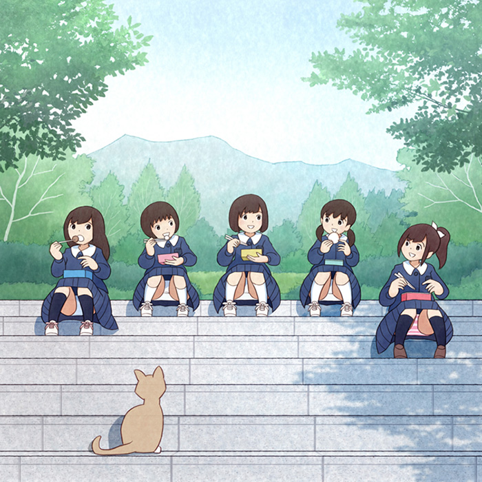 The Big Imageboard Tbib 5girls Brown Hair Cat Child Kiyo