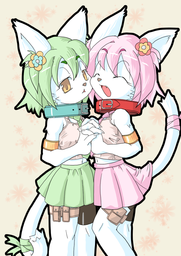 The Big Imageboard Tbib 2girls Artist Request Brown Eyes Cat Eyes