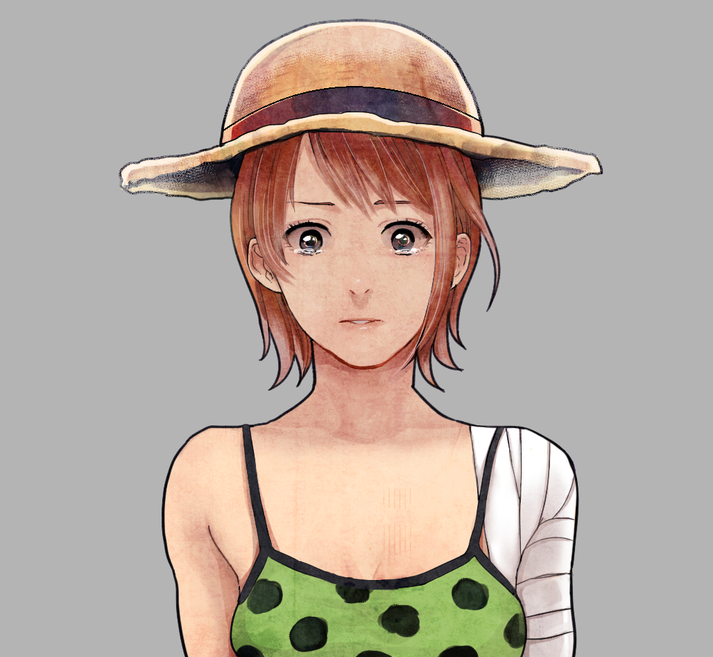 The Big Imageboard Tbib 1girl Bandage Brown Eyes Camisole Conomi