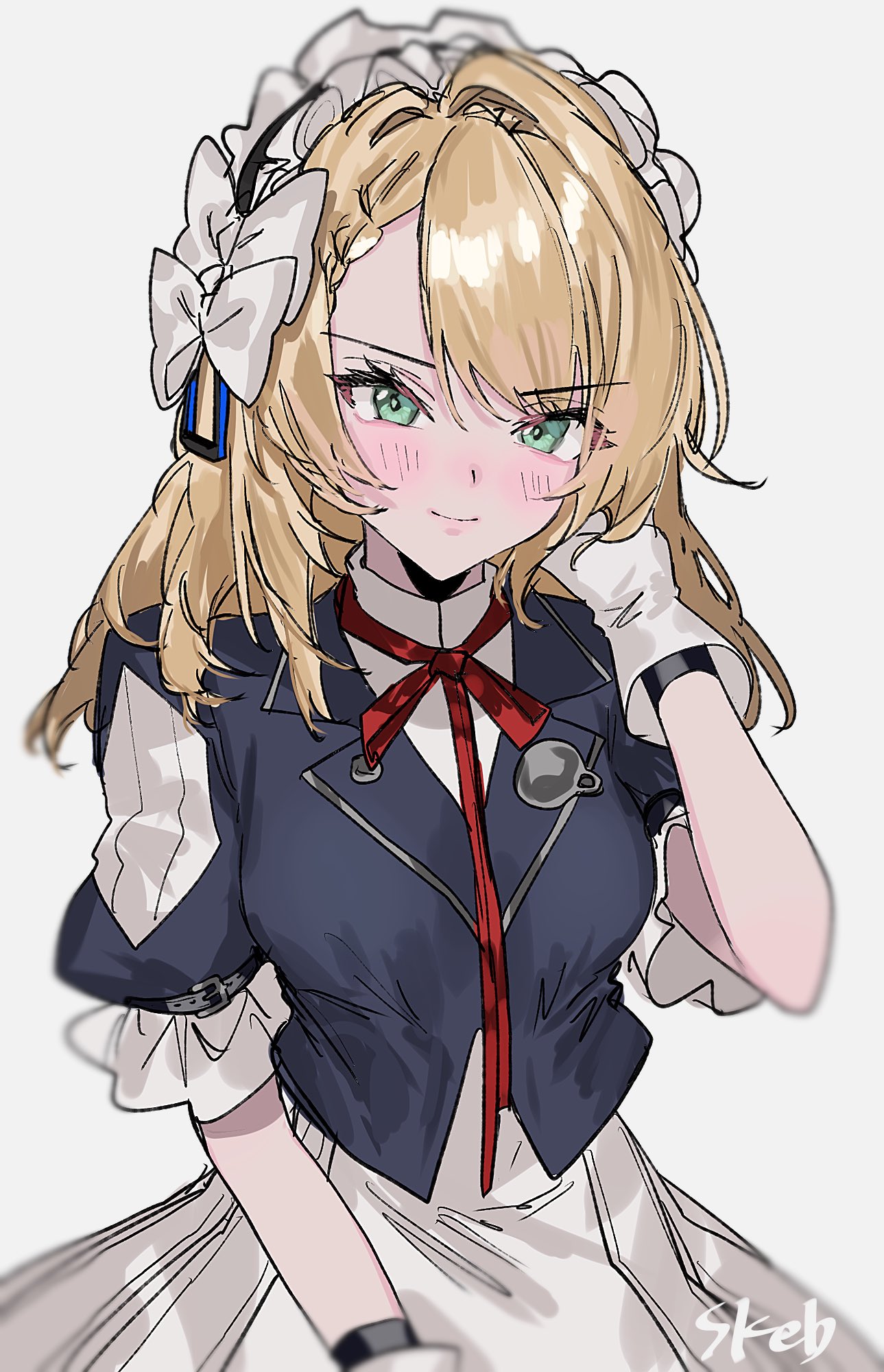 The Big ImageBoard (TBIB) - 1girl aogisa aqua eyes blonde hair blush ...