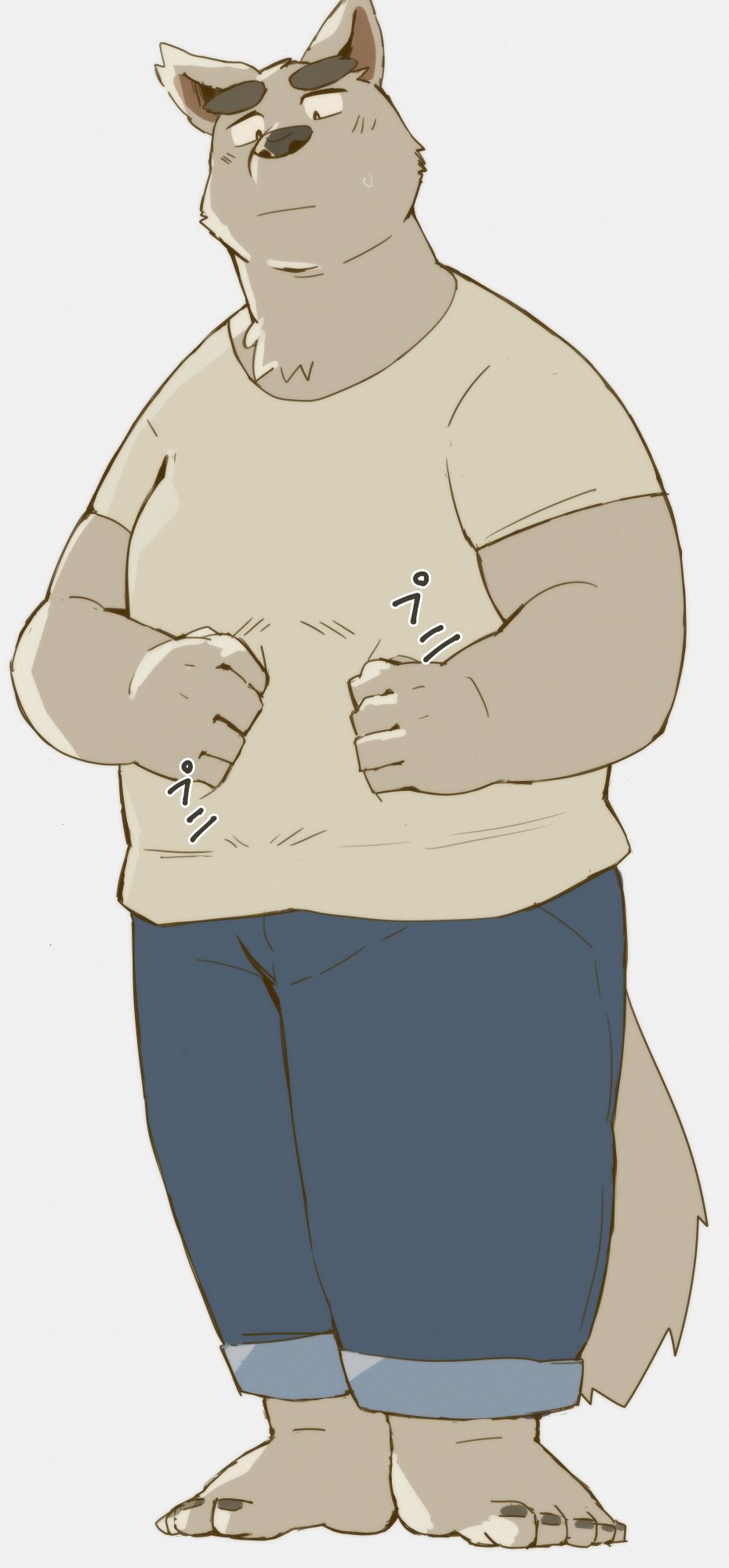 The Big ImageBoard (TBIB) - 2024 anthro arufina w biped bottomwear canid canine canis clothing ...