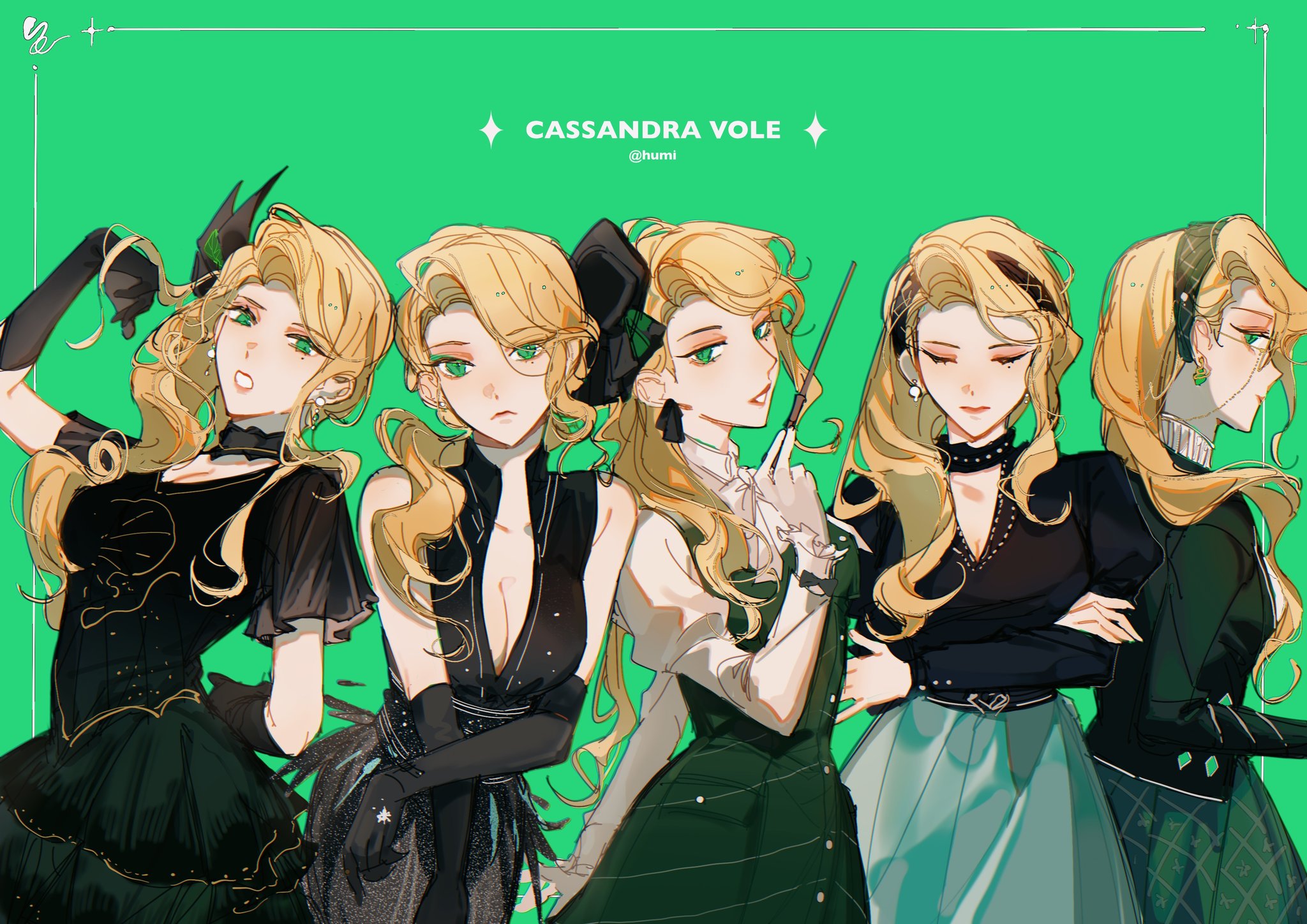 The Big ImageBoard (TBIB) - 5girls alternate costume bare shoulders ...