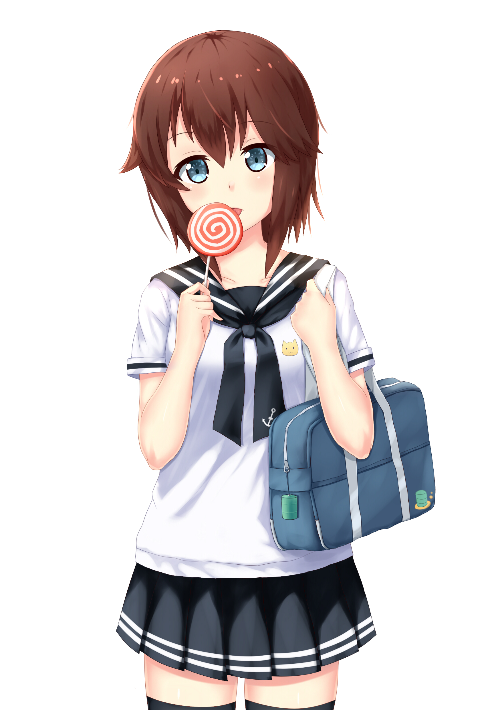 The Big Imageboard Tbib Seifuku Tagme Thighhighs 4873462