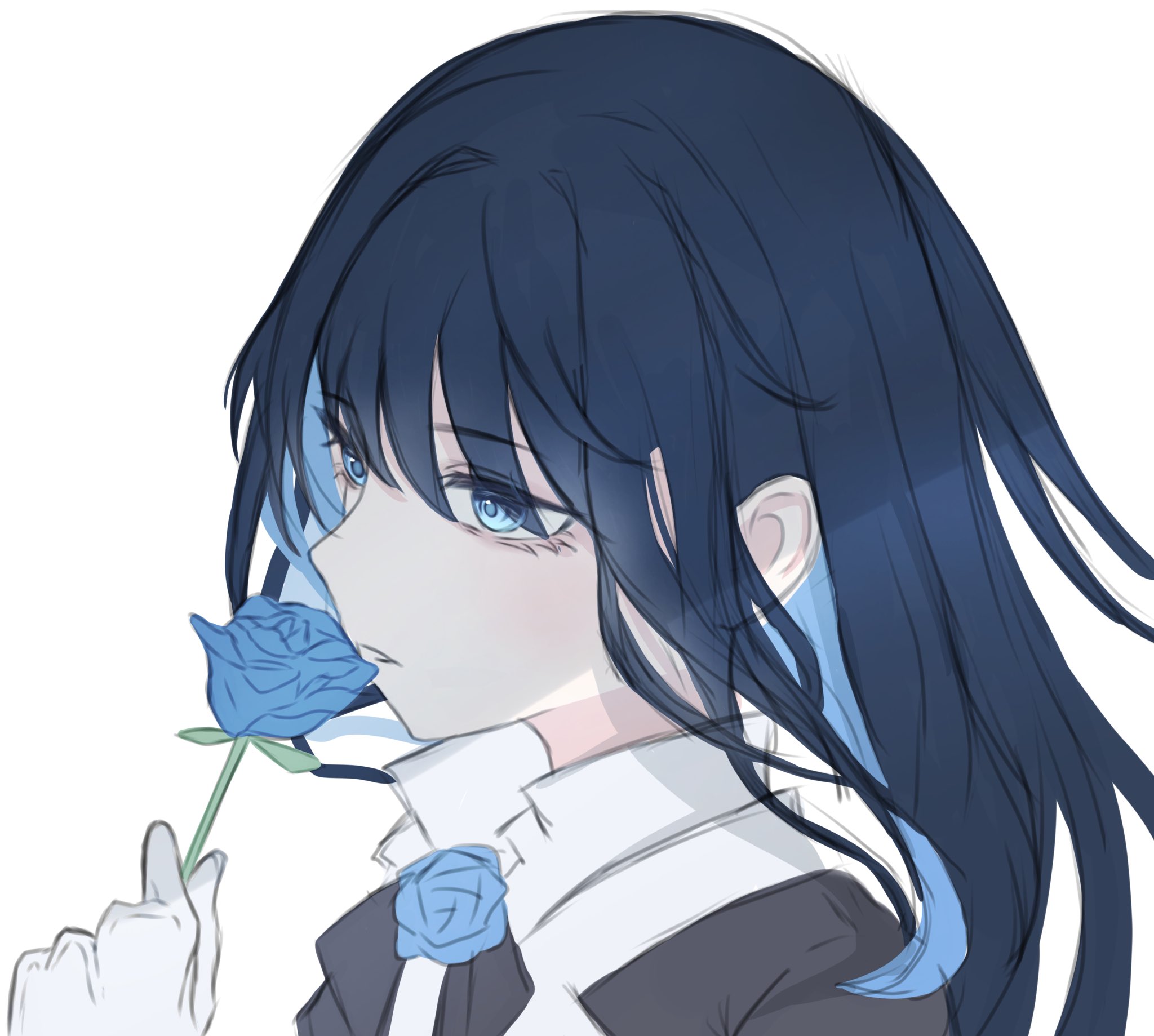 The Big ImageBoard (TBIB) - 1girl 89 701 ado (utaite) black bow black bowtie blue eyes blue ...