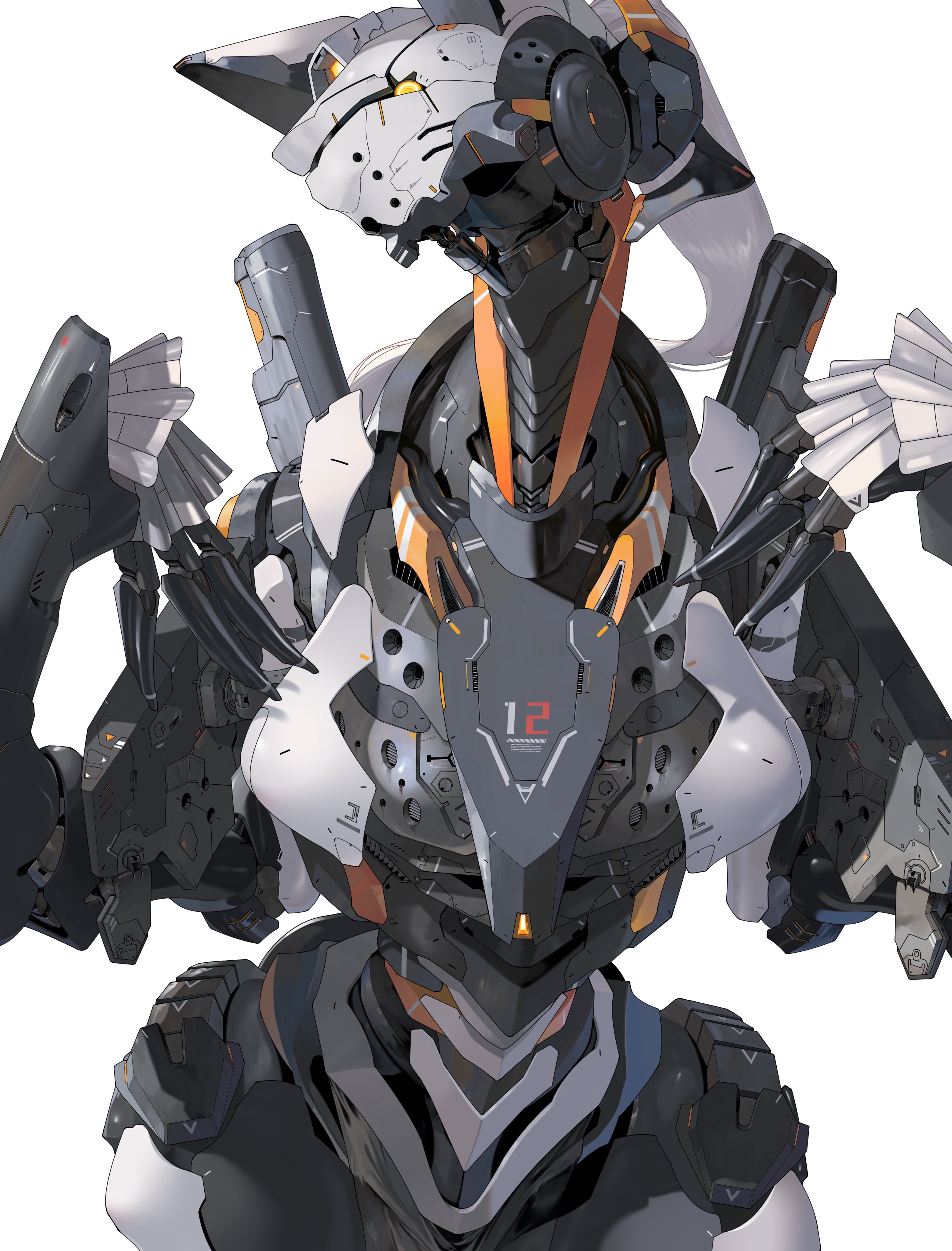 The Big ImageBoard (TBIB) - 1other absurdres armor black armor grey armor highres joints ...