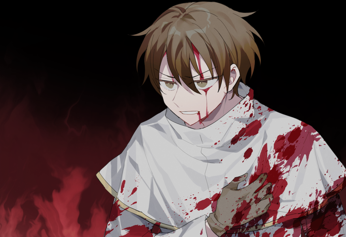 The Big ImageBoard (TBIB) - 1boy bleeding from forehead blood blood from mouth blood on clothes ...