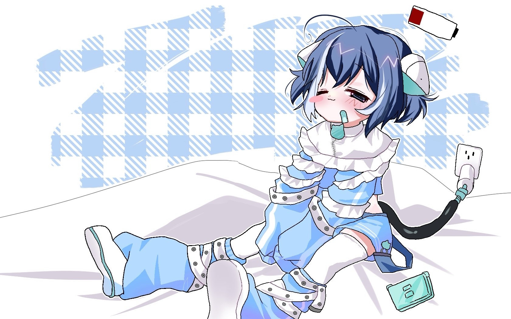 The Big ImageBoard (TBIB) - 1boy 2000s (style) animal ears bandaid bandaid on face cat ears ...