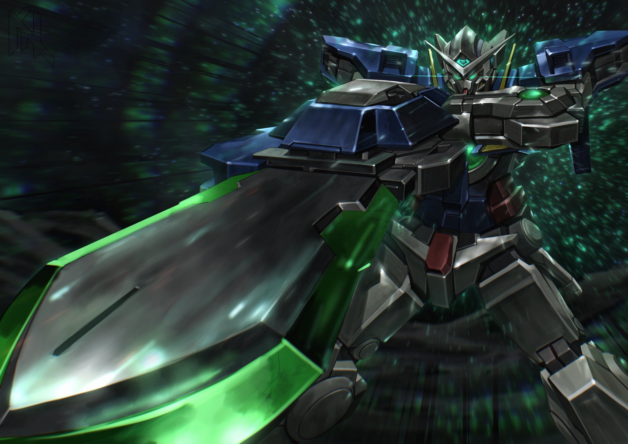 The Big ImageBoard (TBIB) - exia repair ii glowing glowing eyes gn ...
