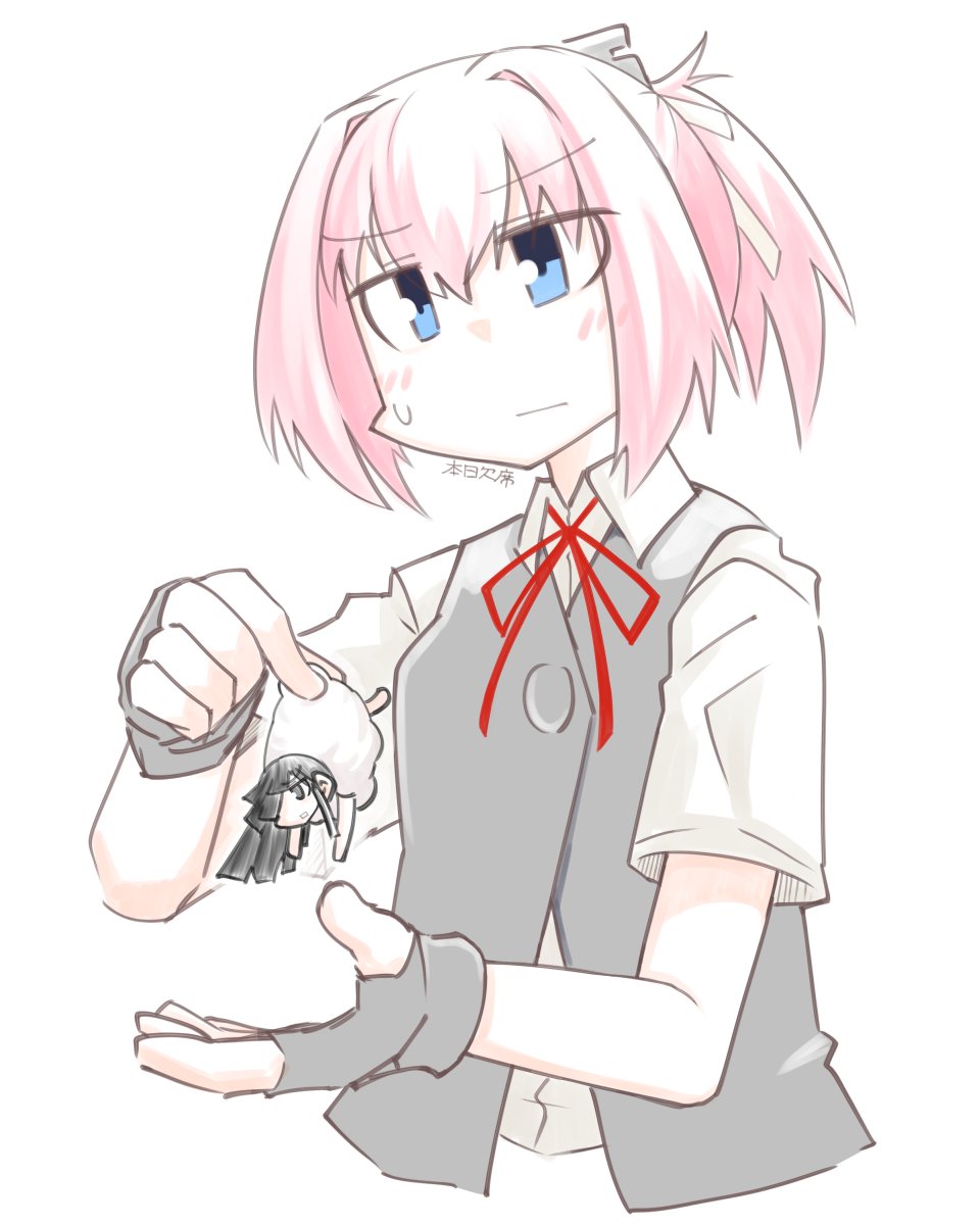 The Big ImageBoard (TBIB) - 2girls black gloves blue eyes commentary request cropped torso ...