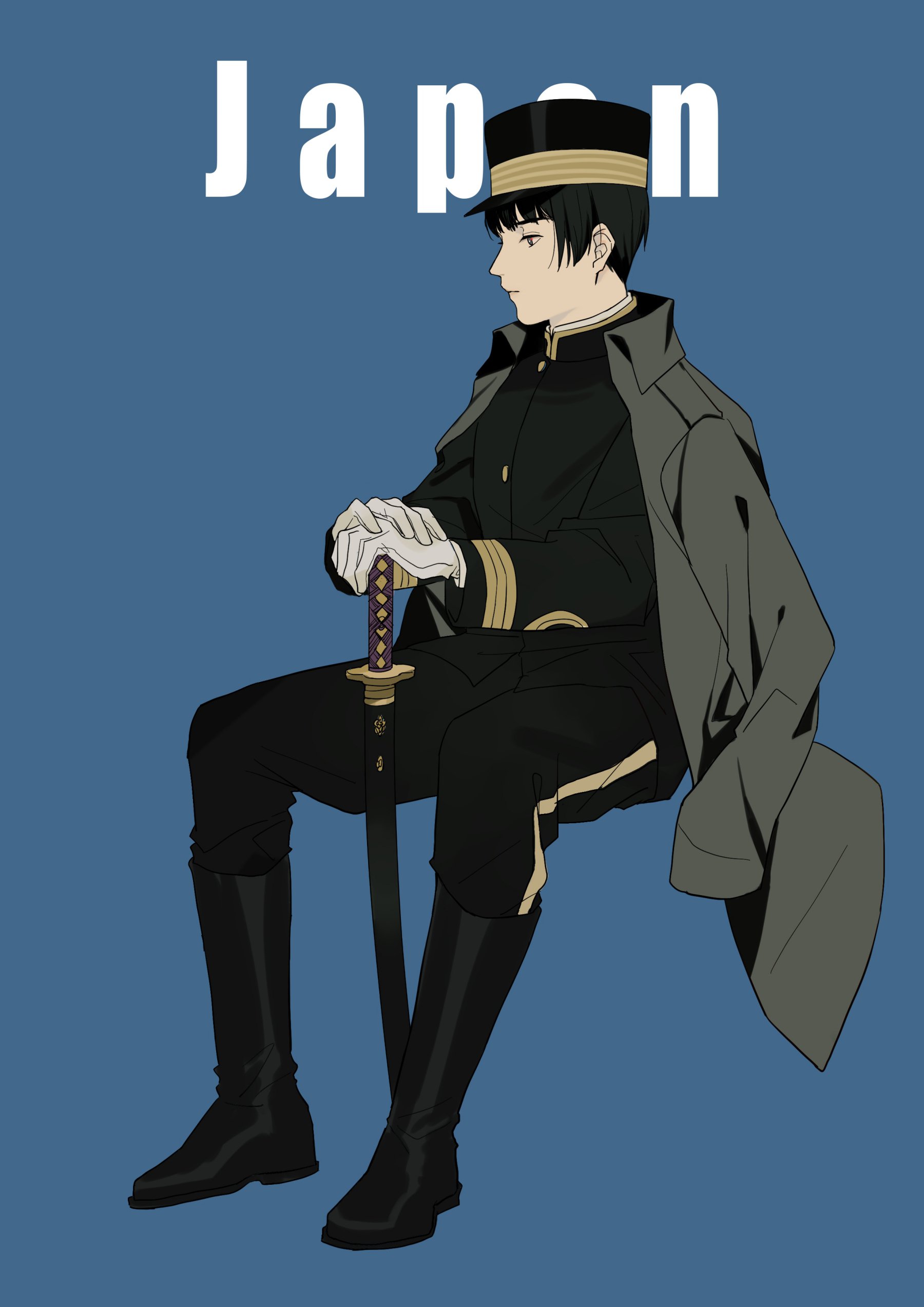 The Big ImageBoard (TBIB) - 1boy absurdres axis powers hetalia black boots black eyes black hair ...