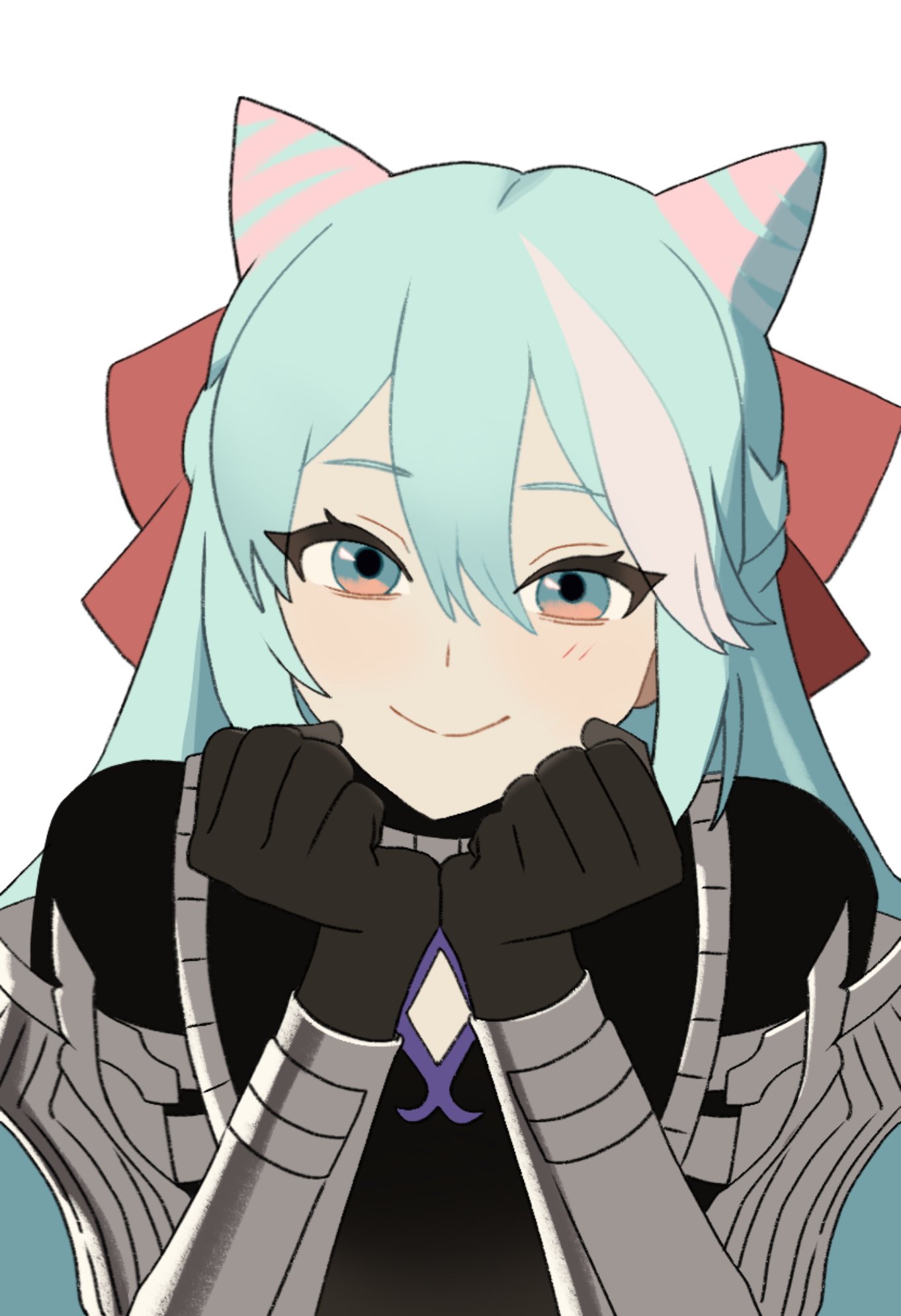 The Big ImageBoard (TBIB) - 1boy androgynous blue eyes blue hair cone ...