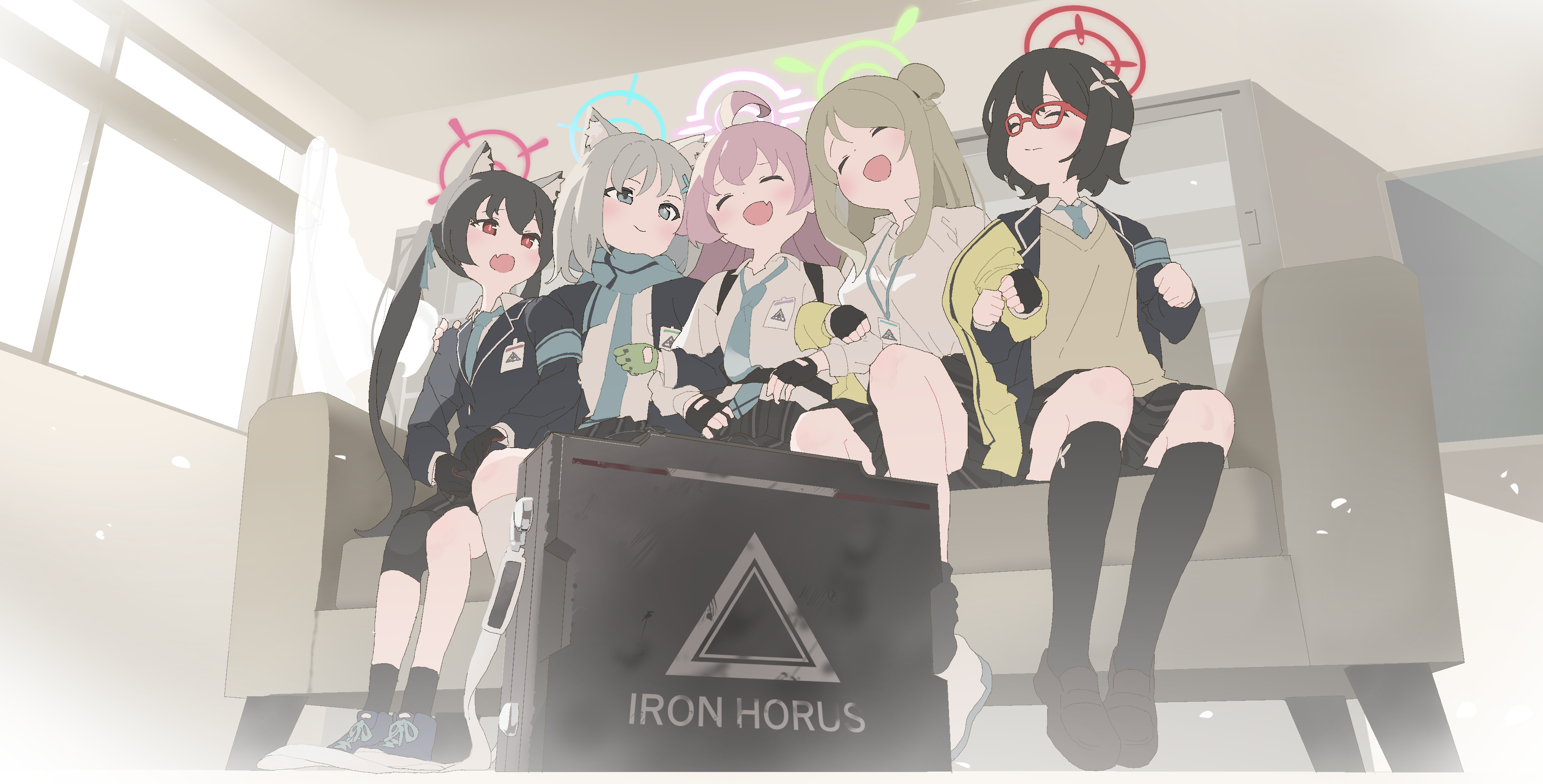 The Big ImageBoard (TBIB) - absurdres ayane (blue archive) blue archive closed eyes couch ...