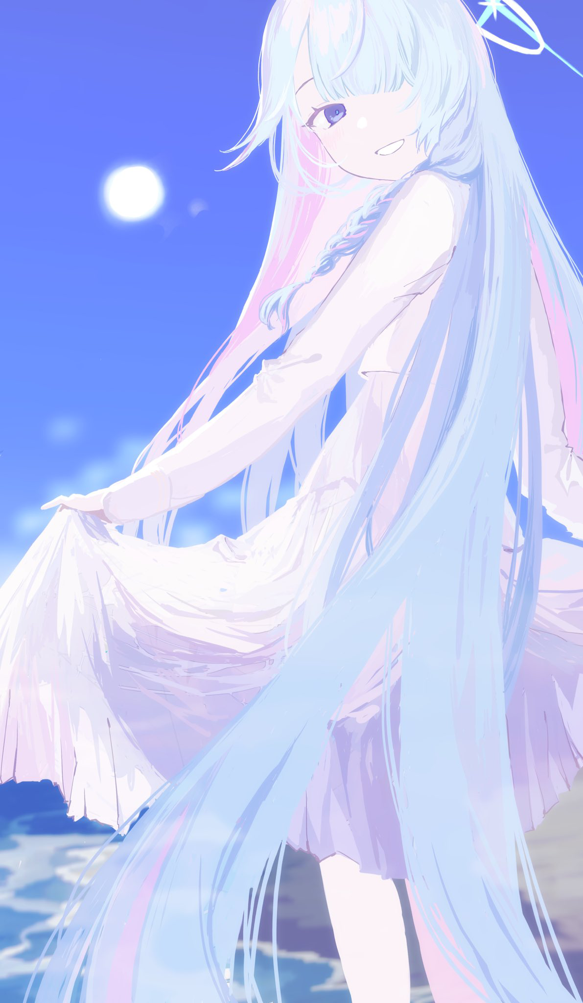 The Big ImageBoard (TBIB) - 1girl :d absurdly long hair blue archive ...