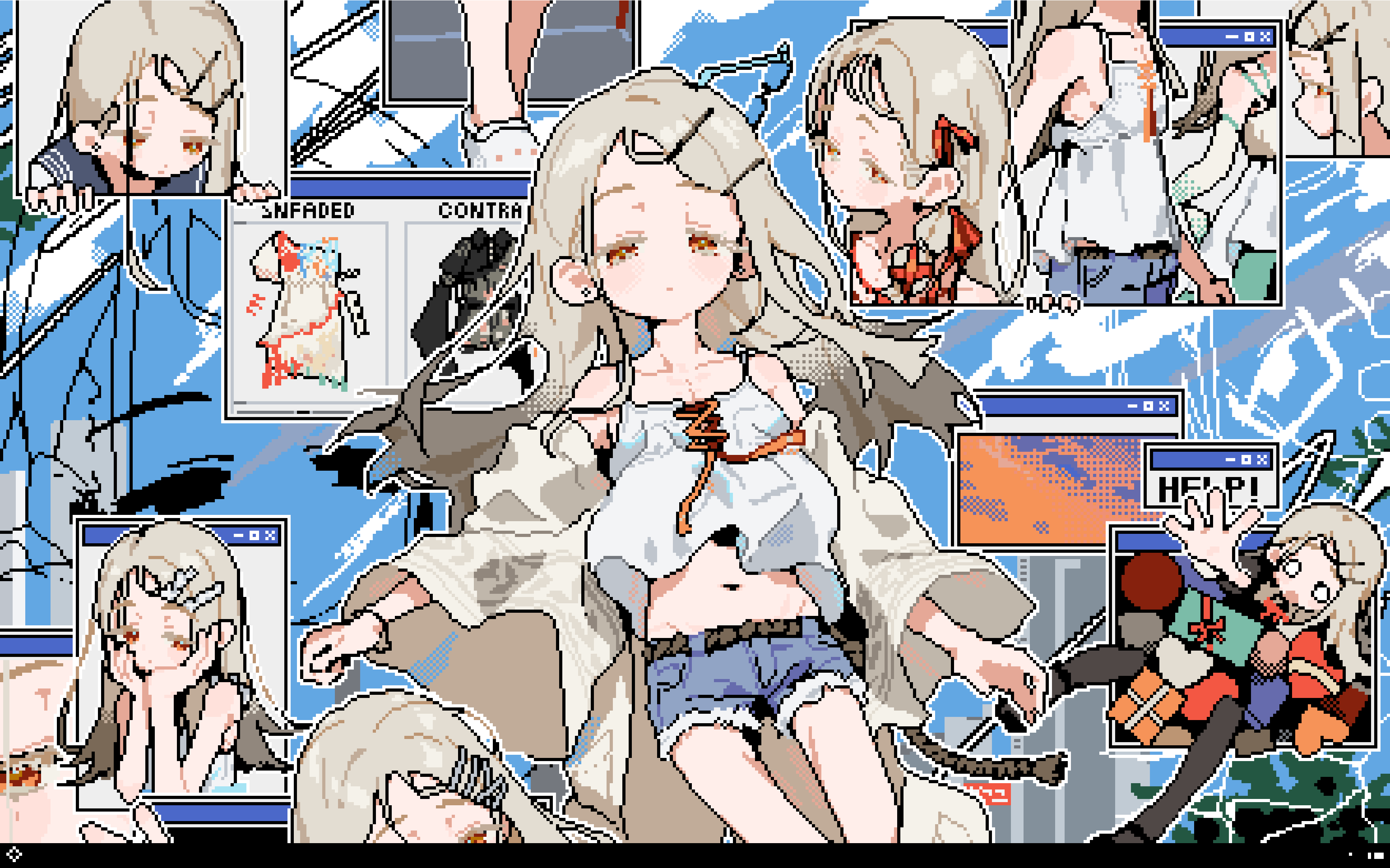 The Big ImageBoard (TBIB) - 1girl absurdres belt blonde hair blue ...