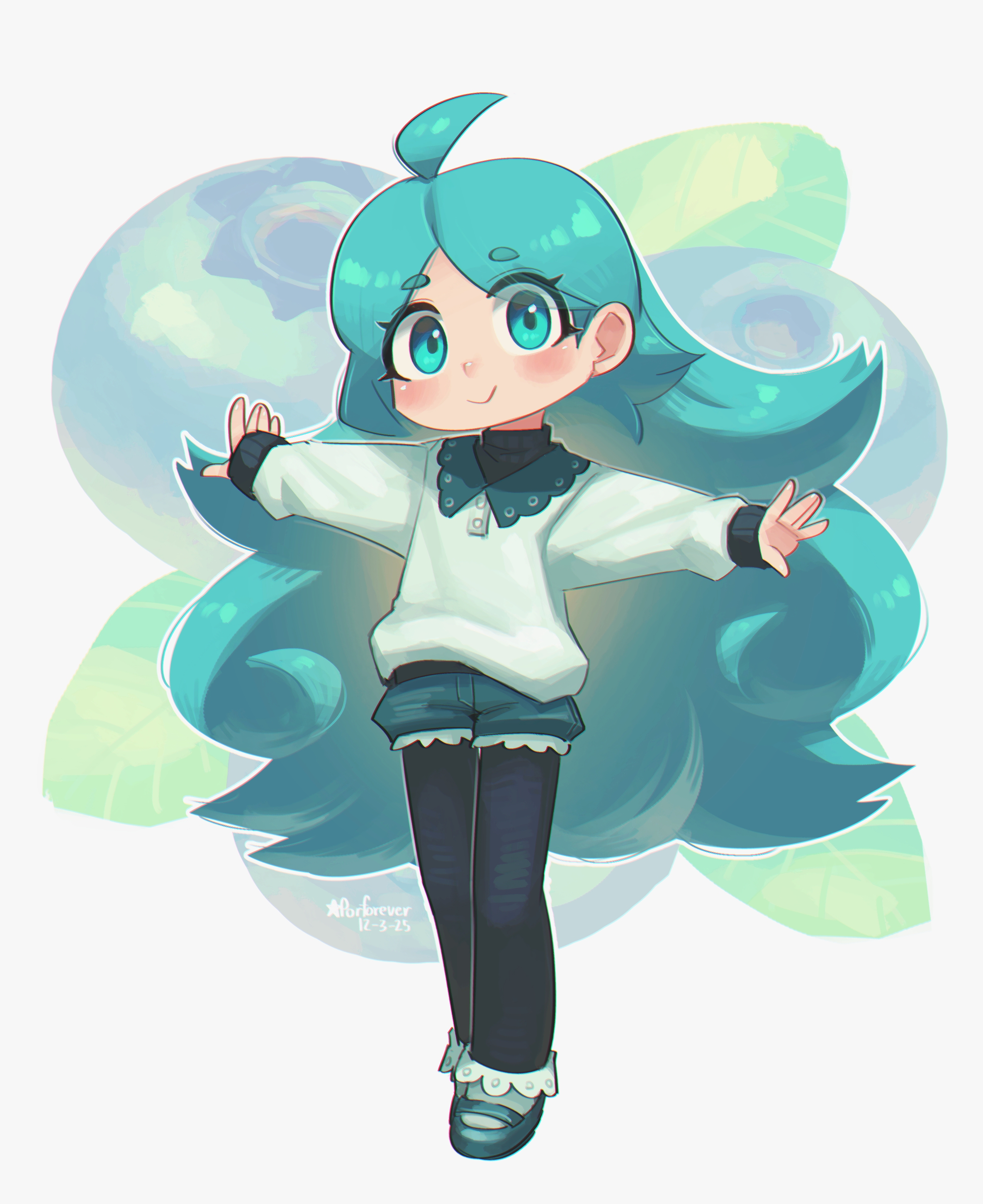 The Big ImageBoard (TBIB) - 1girl absurdres ahoge artist name black ...