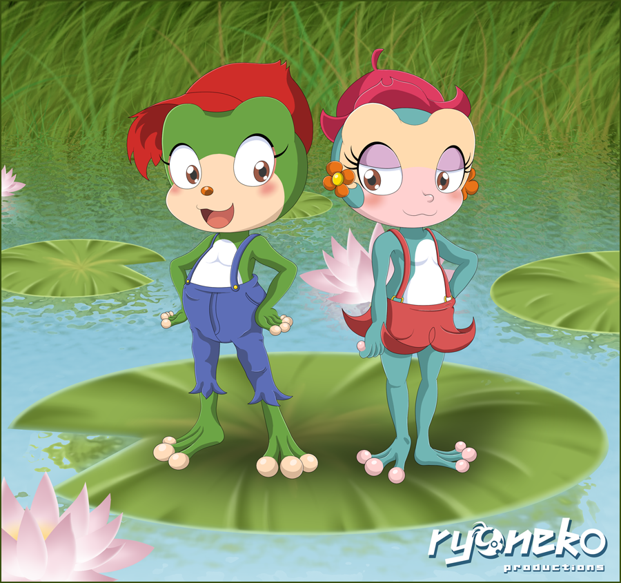 The Big Imageboard Tbib Amphibian Anthro Demetan Duo Female Frog