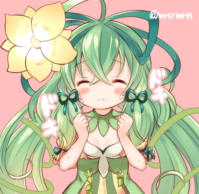 The Big Imageboard Tbib Alraune Pandd Blush Clenched Hands Closed Eyes Detached Collar