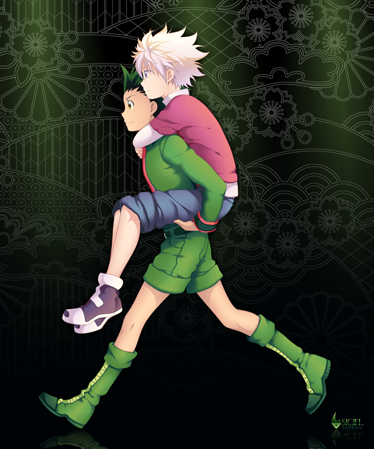 The Big ImageBoard (TBIB) - 2boys child gon freecss green hair hunter x ...