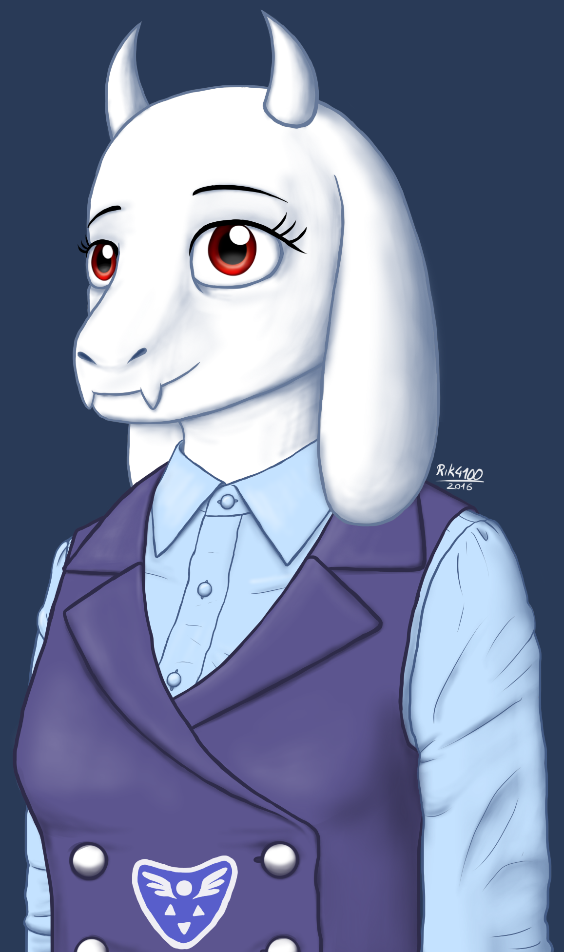 The Big ImageBoard (TBIB) - 2016 alternate costume anthro biped blue clothing boss monster ...