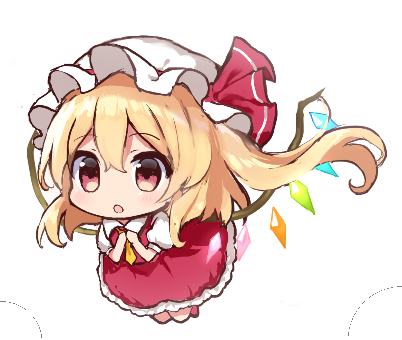 The Big ImageBoard (TBIB) - 1girl :o ascot blonde hair chibi commentary request flandre scarlet ...