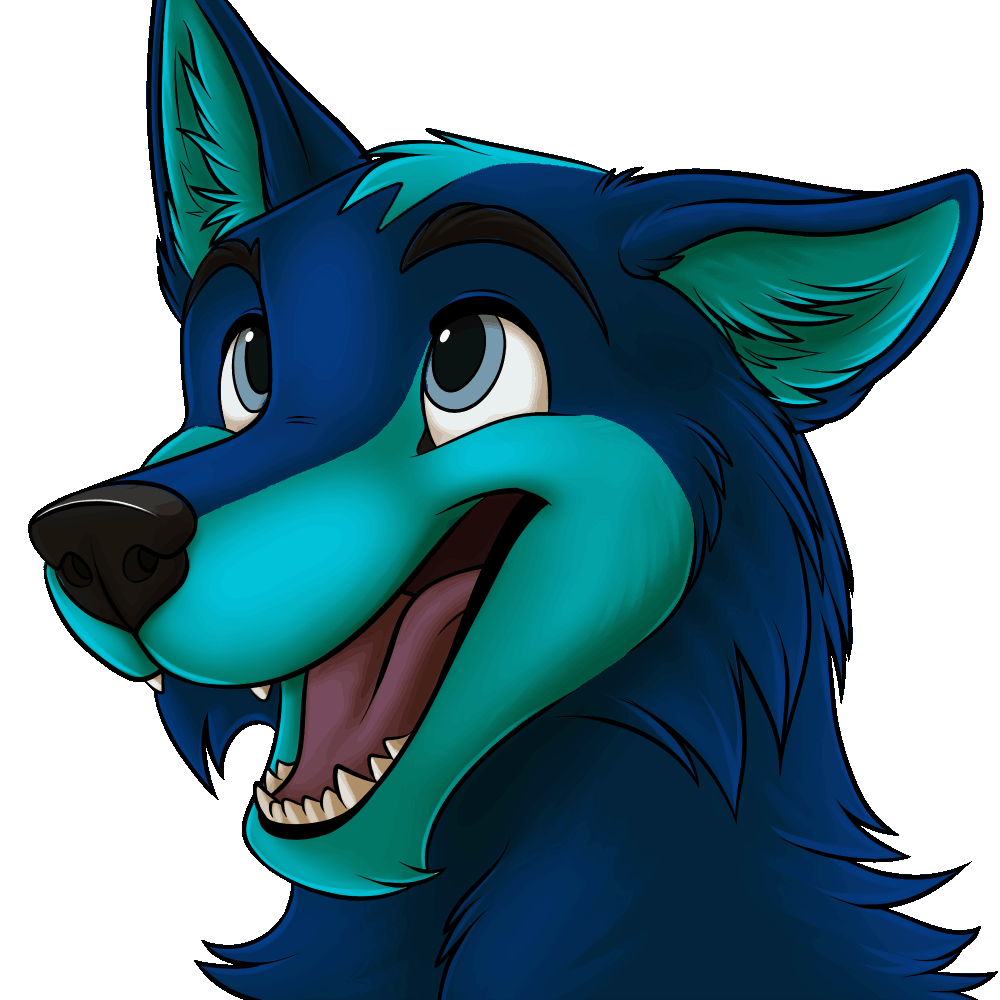 The Big ImageBoard (TBIB) - alpha channel ambiguous gender black nose blue eyes blue fur canine ...