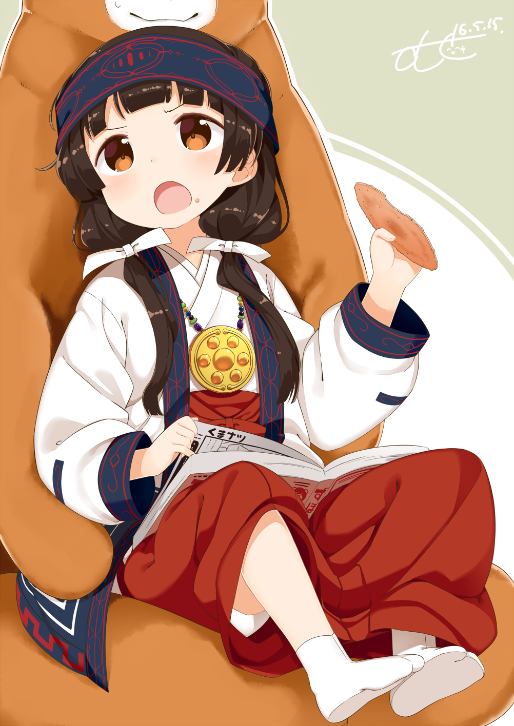 The Big Imageboard Tbib 1girl Ainu Clothes Amayadori Machi Bear