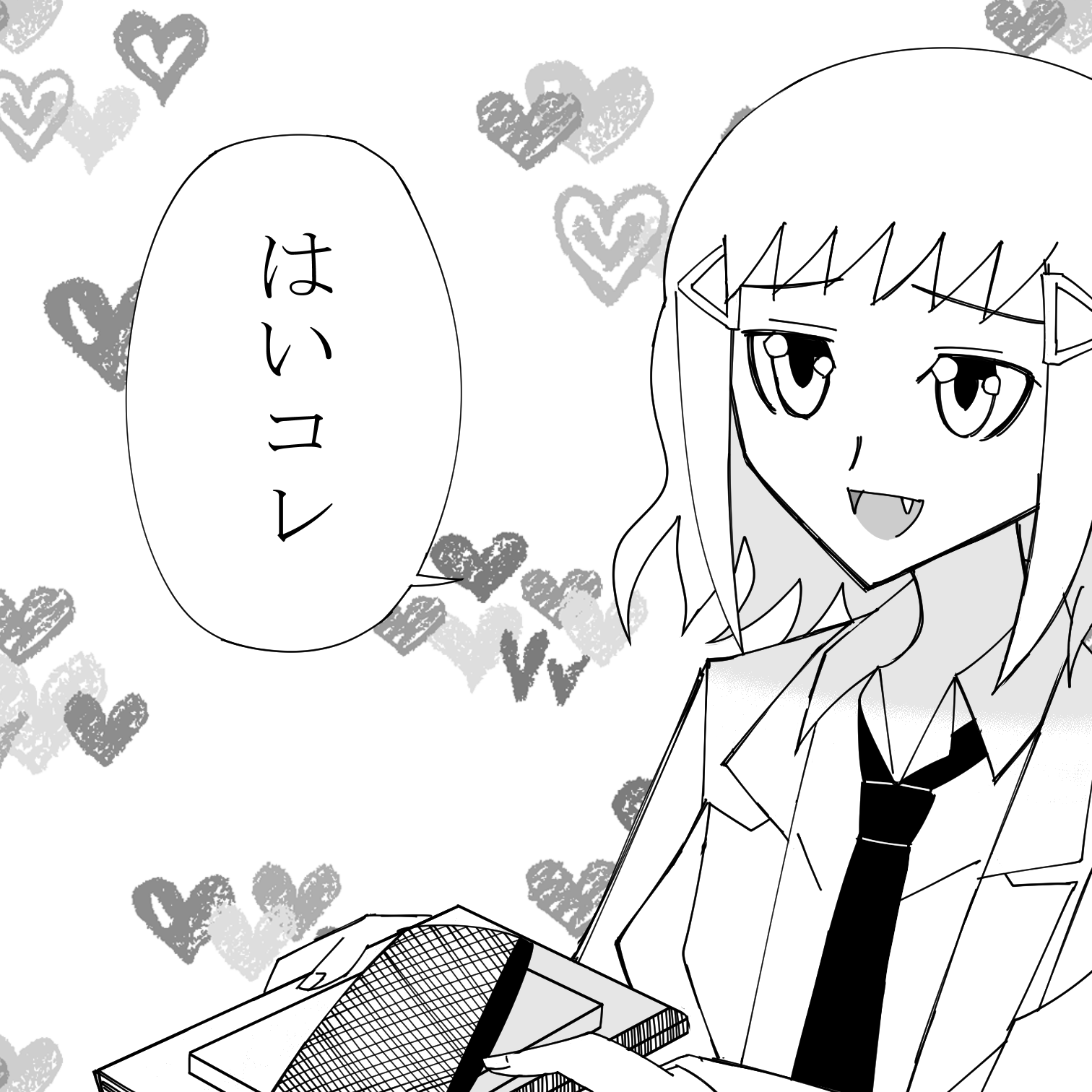 The Big ImageBoard (TBIB) - 1girl blazer book commentary request fang ...