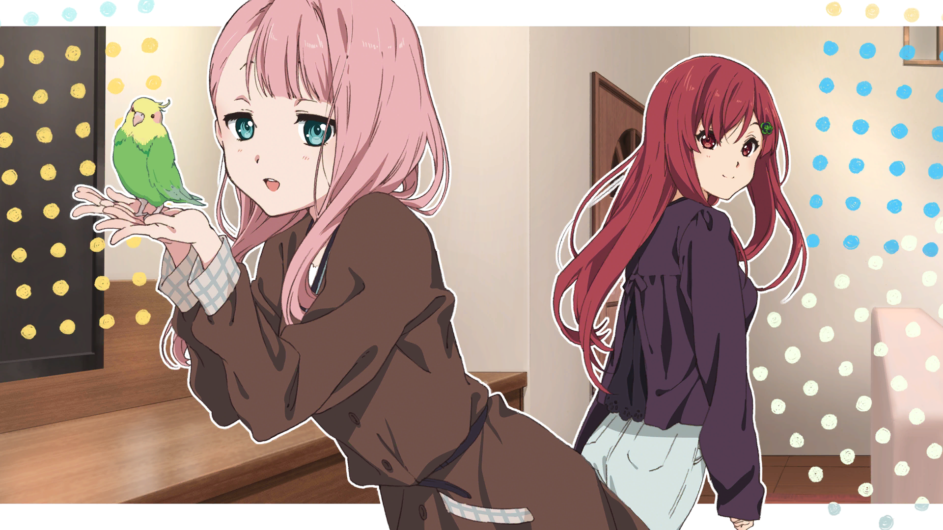 The Big ImageBoard (TBIB) - 22/7 22/7 ongaku no jikan 2girls animal bird brown coat center-flap ...