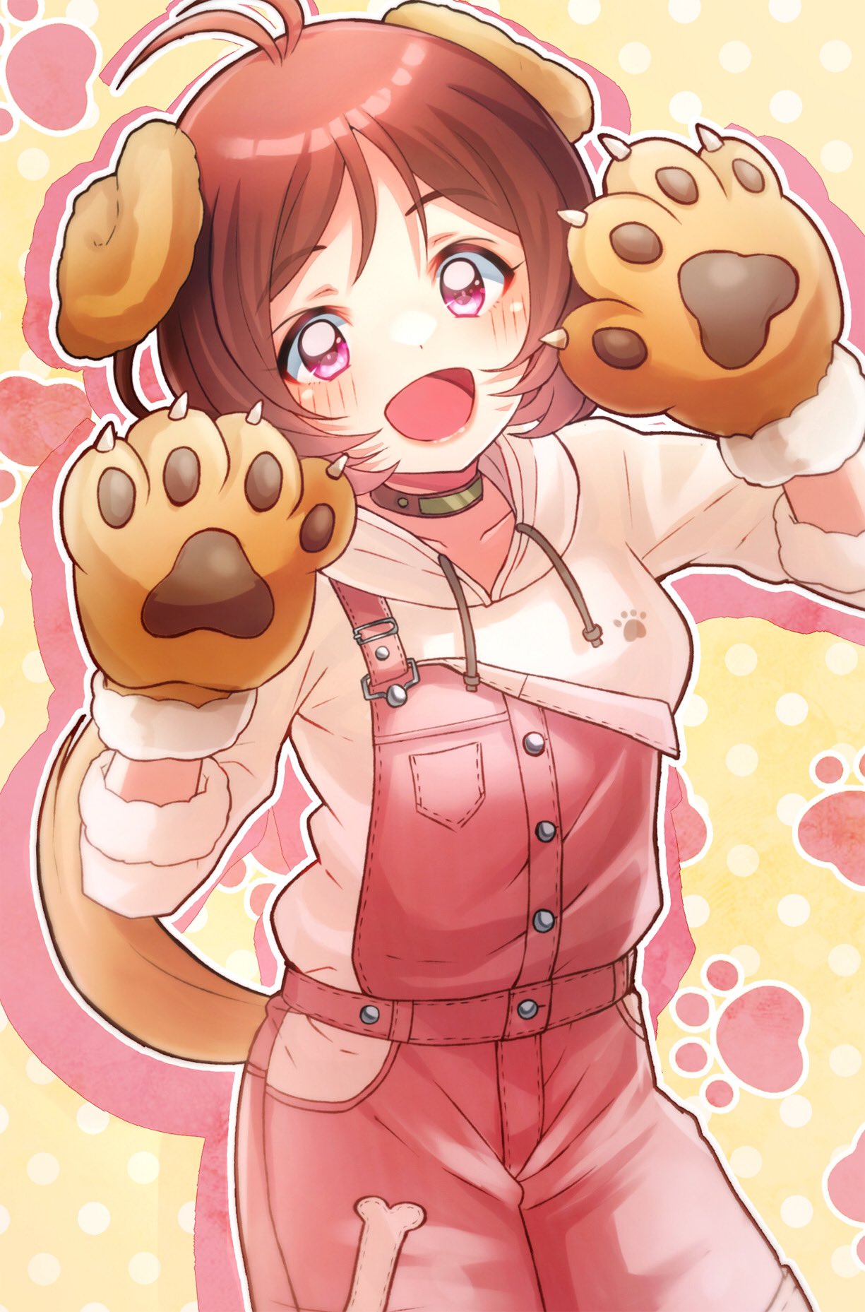 The Big ImageBoard (TBIB) - 1girl 81 (mellowry) ahoge alternate costume animal ears animal hands ...