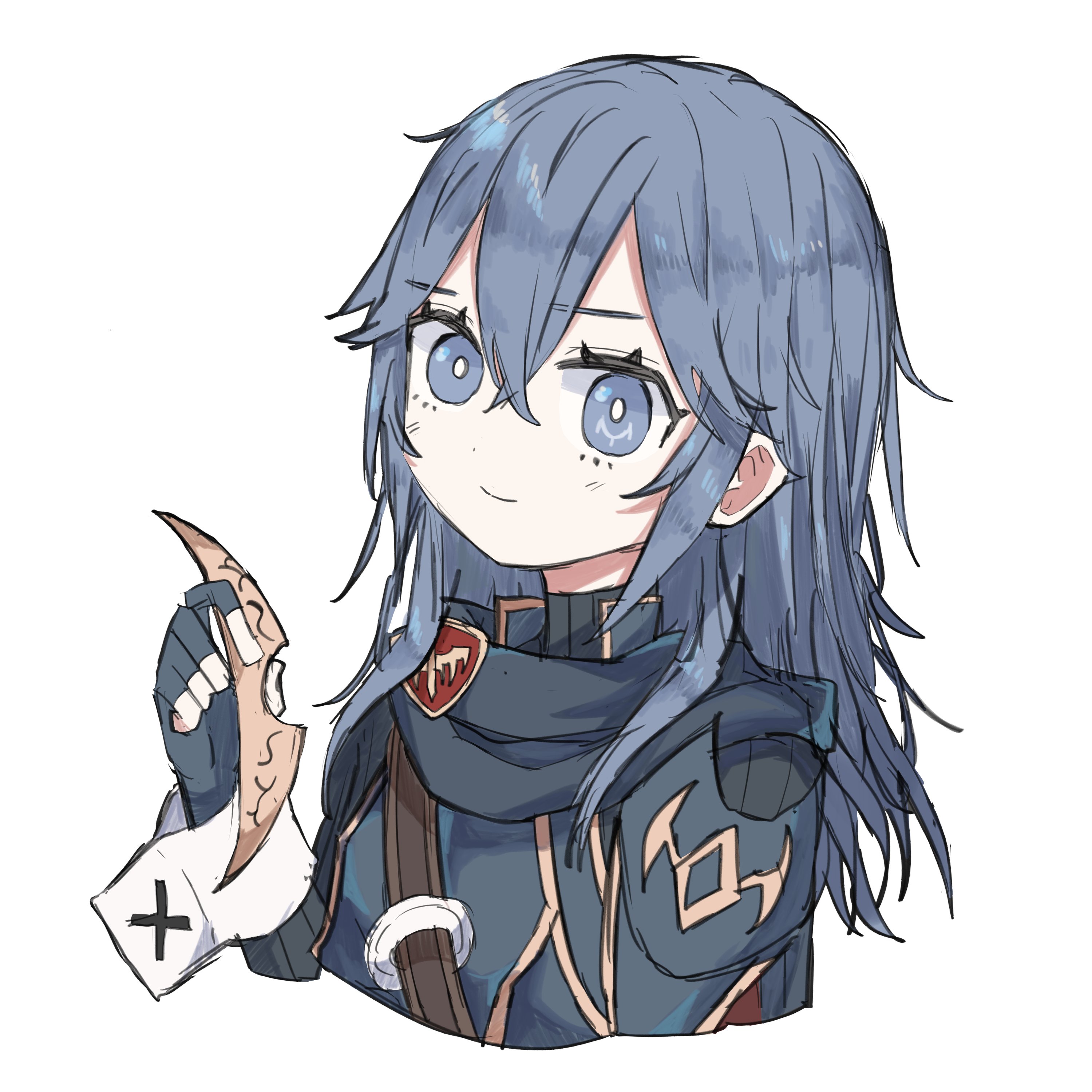 The Big ImageBoard (TBIB) - 1girl absurdres blue eyes blue gloves blue hair brand of the exalt ...