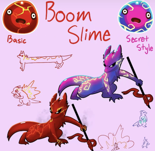 The Big ImageBoard (TBIB) - ambiguous gender black eyes boom slime duo ...