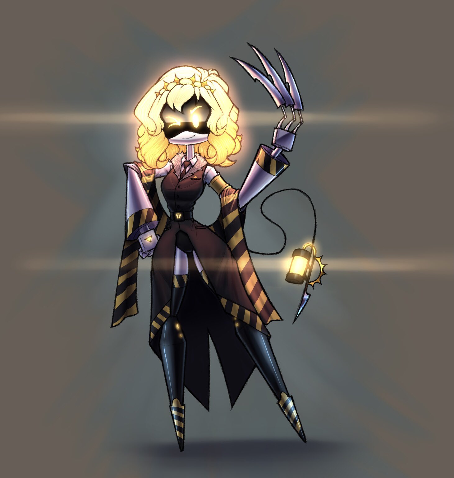 The Big ImageBoard (TBIB) - android black tail blonde hair bluedron ...