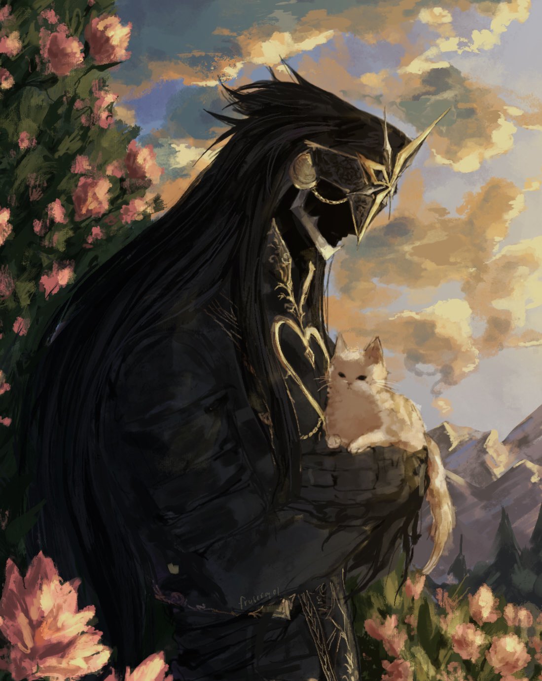 The Big ImageBoard (TBIB) - 1boy animal black coat black gloves black hair black helmet capitano ...