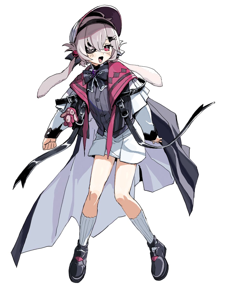 The Big ImageBoard (TBIB) - 1girl :d animal ears arknights black bow ...