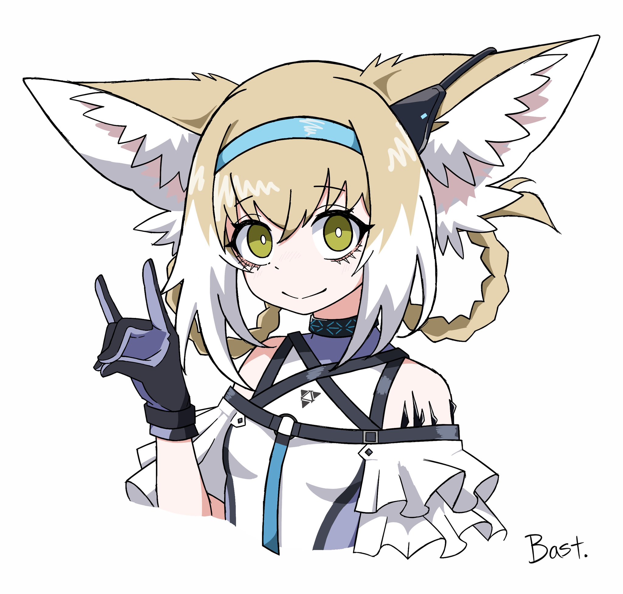 The Big ImageBoard (TBIB) - 1girl animal ear fluff animal ears arknights artist name bare ...