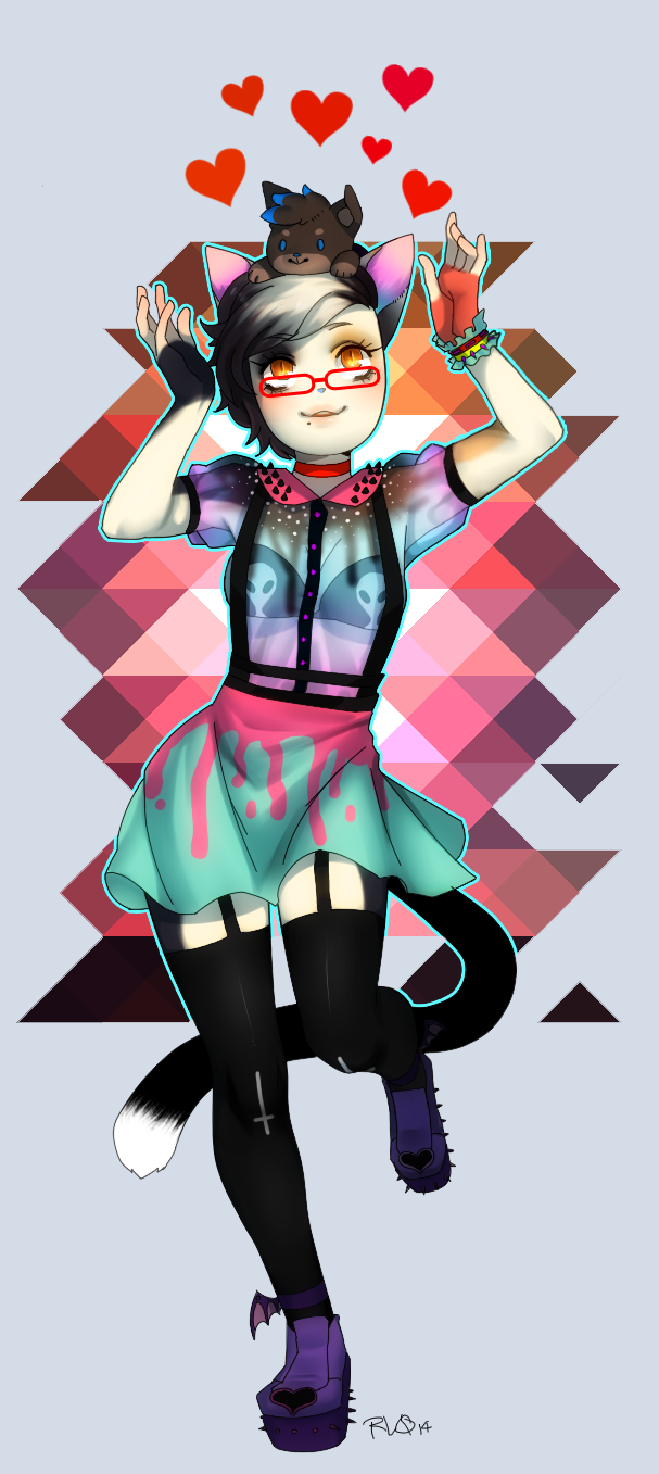 The Big Imageboard Tbib Anthro Clothed Clothing Eyewear Feline Female Garter Glasses Mammal
