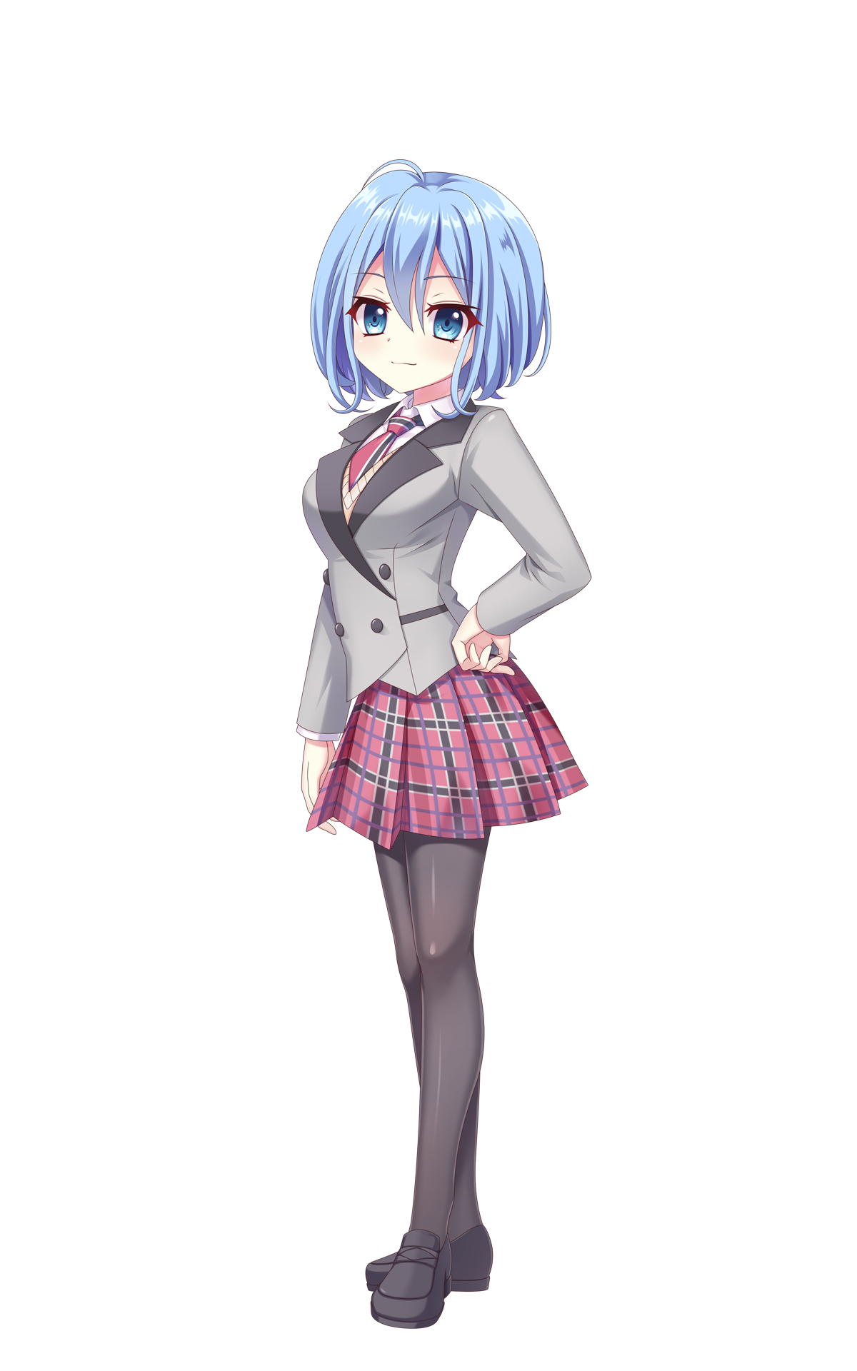 The Big ImageBoard (TBIB) - 1girl ahoge black pantyhose black shoes ...